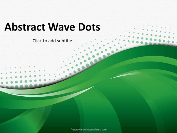Free Blue Wave PowerPoint Template