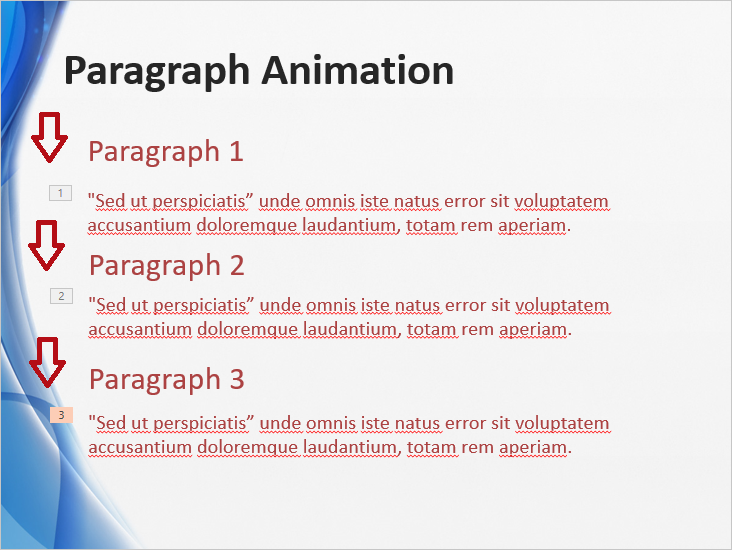 Use Animation to Make Paragraphs Appear - Free PowerPoint Templates