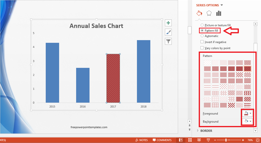 How to Change Colors of a Column Graph in PowerPoint 2013 - Free ...