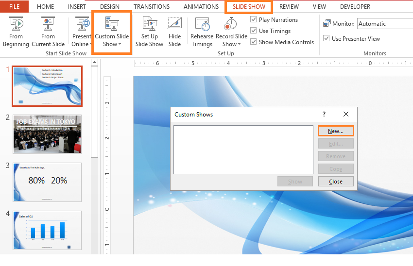 How To Make A Custom Slide Show In PowerPoint 2016 Free PowerPoint