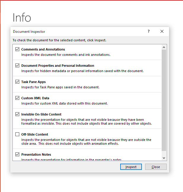 Use PowerPoint Document Inspector - Free PowerPoint Templates