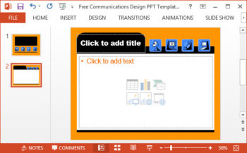 Free Communications Design PPT Template - Free PowerPoint Templates