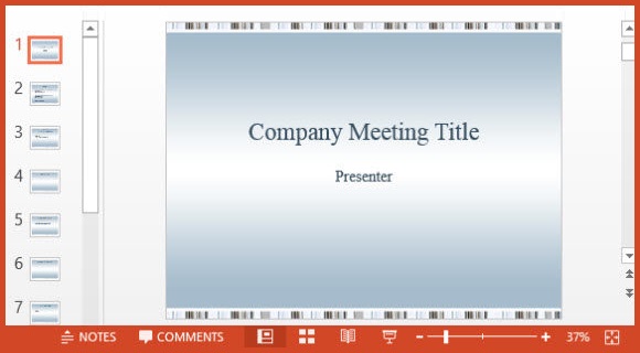 Free Company Meeting PowerPoint Template - Free PowerPoint Templates