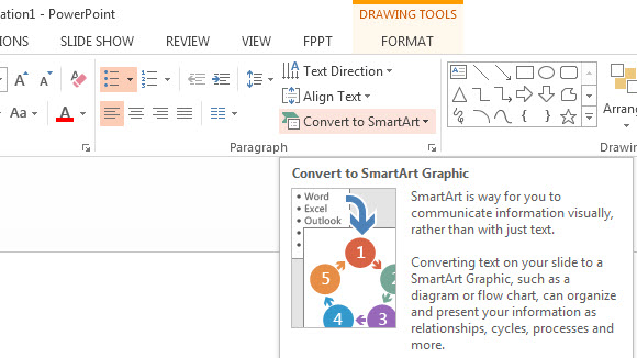 How To Convert Text Into SmartArt In PowerPoint 2013 Free PowerPoint 