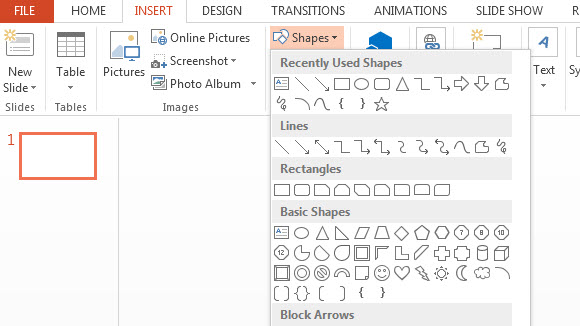 How To Insert Shapes In PowerPoint 2013 Free PowerPoint Templates