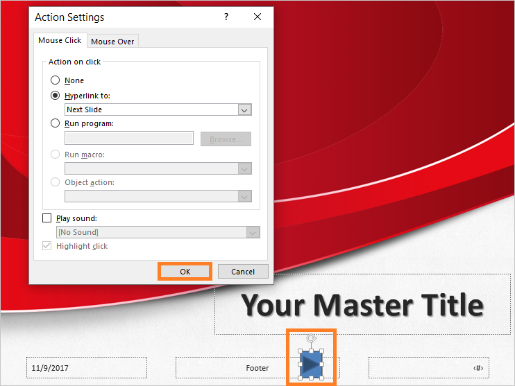 Adding Navigation Controls To Powerpoint 2013 Slides Free Powerpoint Templates