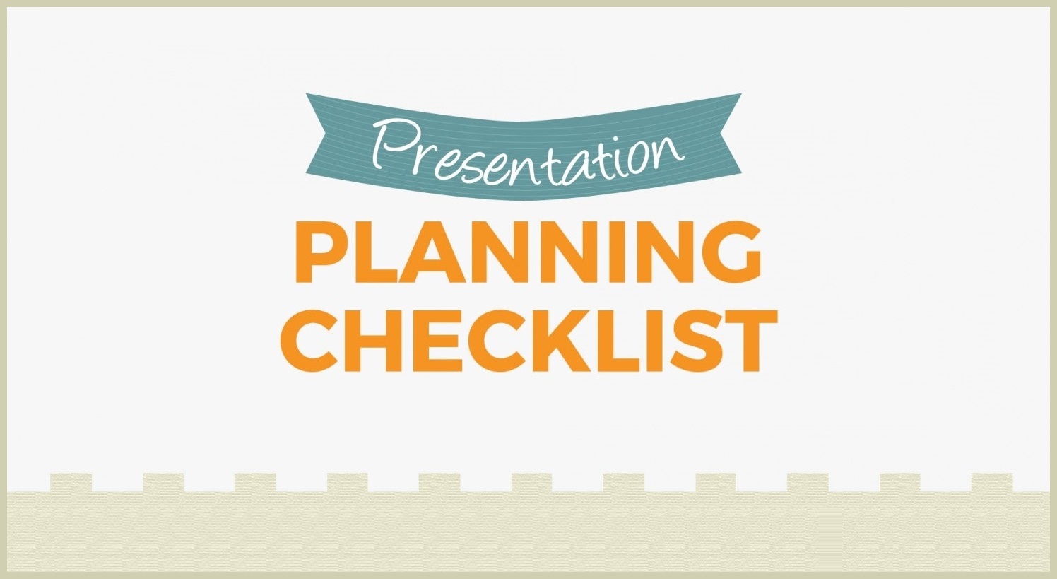 Presentation Planning Checklist [InfoGraphic] - Free PowerPoint Templates