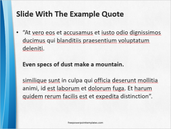Highlighting Quotes and Text in PowerPoint - Free PowerPoint Templates