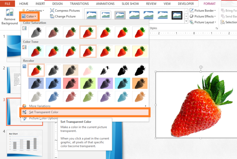 How To Make A Specific Color Transparent in Any Image in PowerPoint ...
