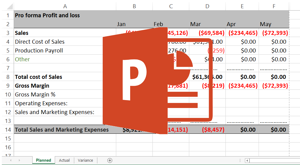 How To Present Variance Analysis In Powerpoint Free Powerpoint Templates