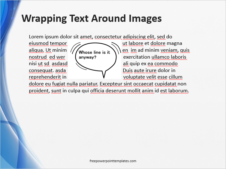 How To Wrap Text Around An Image in PowerPoint? - Free PowerPoint Templates