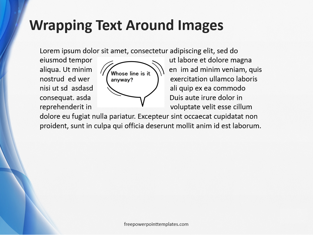 How To Wrap Text Around An Image in PowerPoint? - Free PowerPoint Templates